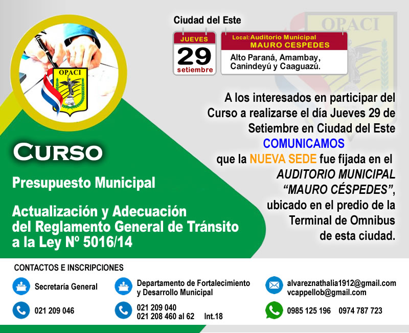 Circular - Comunicado - OPACI