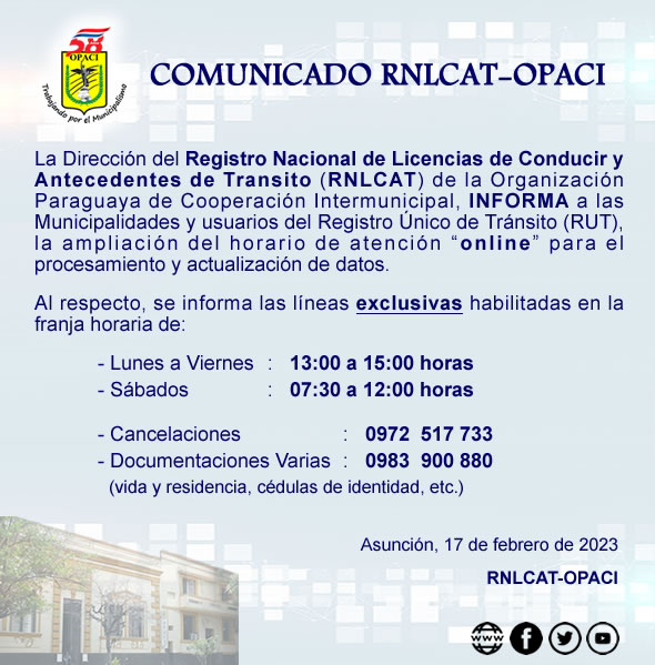 Comunicado RNLCAT-OPACI - OPACI