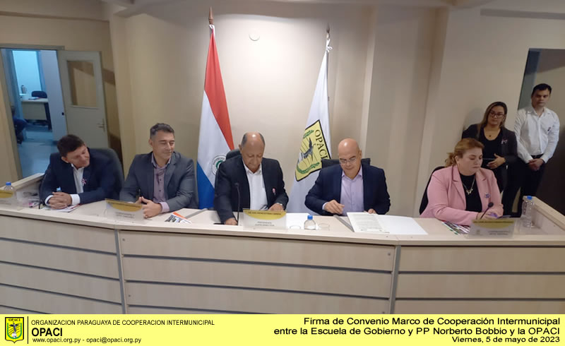 Firma de Convenio Marco de Cooperación Interinstitucional - OPACI